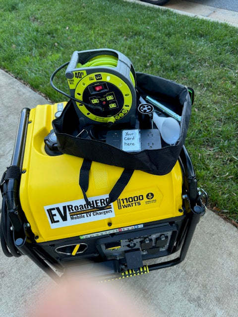 EV Road Hero Mobile Portable 9kW EV Charger Gas Generator 6.1 Gallons ...