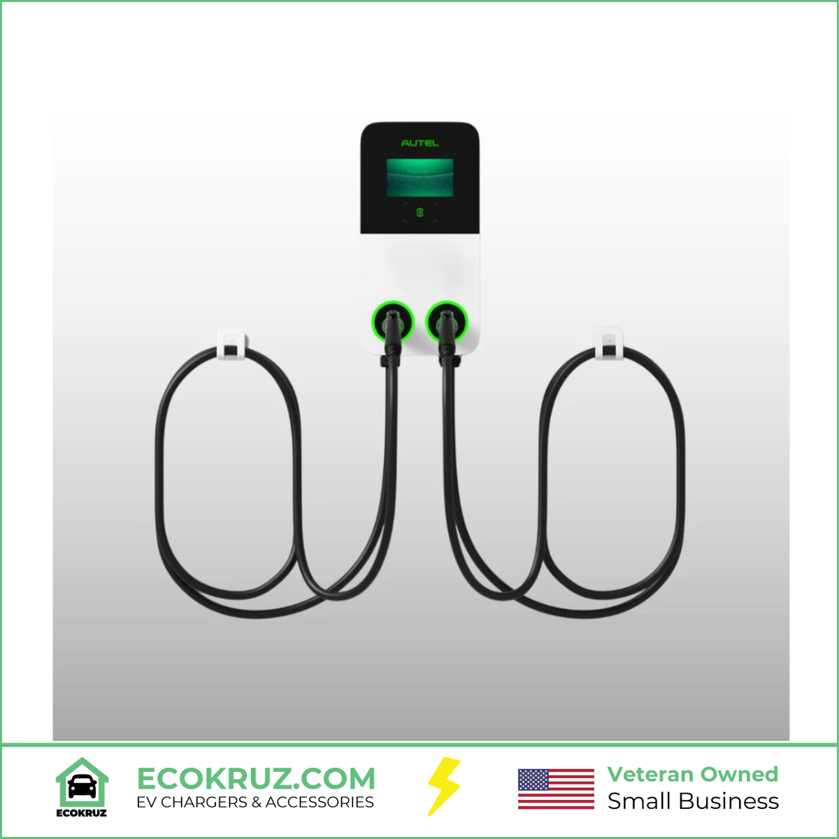 Autel Maxicharger AC Ultra 19.2kw per Port & Dual Port Wall Mount EV C ...