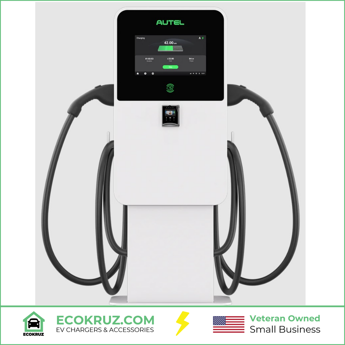 Autel MaxiCharger 3 Phase DC Compact 40kw Fast Charger Dual Port Charg ...