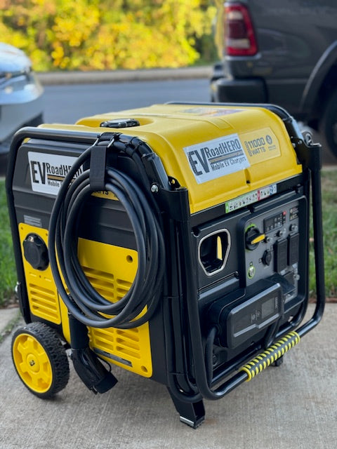 EV Road Hero Mobile Portable 9kW EV Charger Gas Generator 6.1 Gallons ...