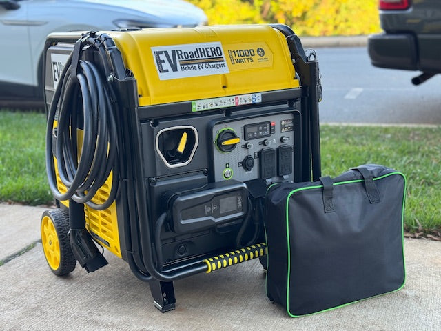 EV Road Hero Mobile Portable 9kW EV Charger Gas Generator 6.1 Gallons ...
