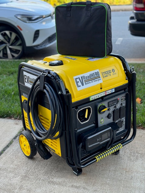 EV Road Hero Mobile Portable 9kW EV Charger Gas Generator 6.1 Gallons ...