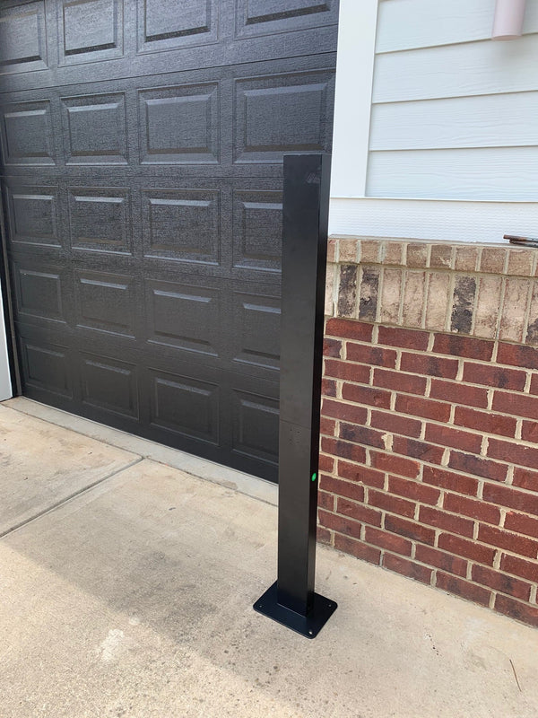 EV Charger Charging Station Mounting Pole Pillar Pedestal 5' ft Tall U ...